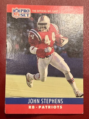 1990 NFL Pro Set John Stephens New England Patriots 44 | eBay