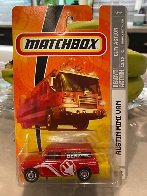 Matchbox - City Action #53 - Austin Mini Van - Red | eBay
