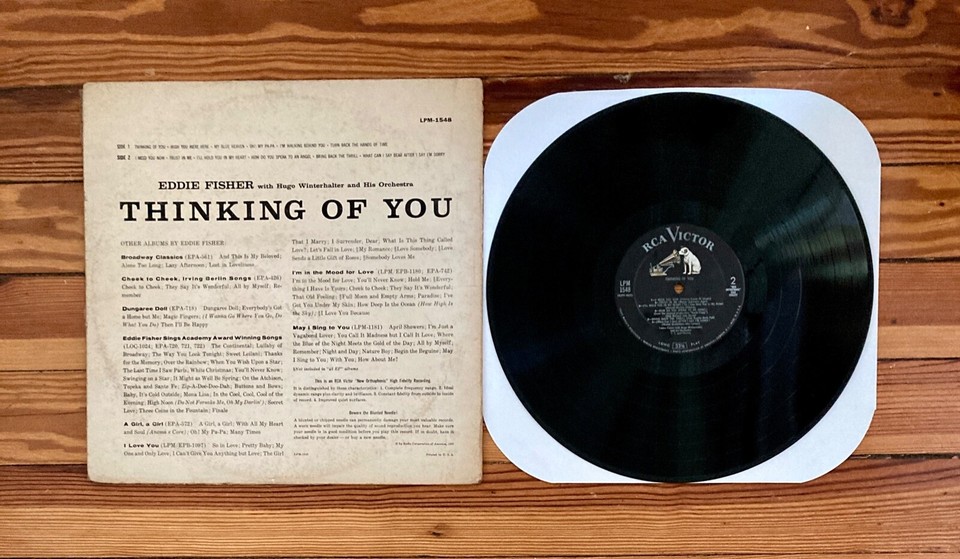 Eddie Fisher: Thinking of You LP Vinyl OG Mono 1957 RCA Victor US Pop ...