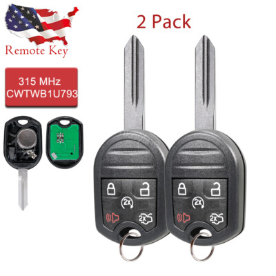 2 Replacement For 2011 2012 2013 2014 2015 2016 Ford Taurus Remote Key ...