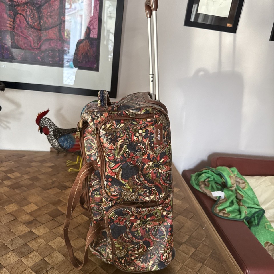 Sakroots Artist Circle Softside Carry On Rolling Duffel Travel Bag | eBay