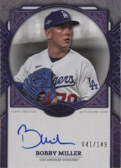 2024 Topps Tier One - Next Level Autographs Bobby Miller #NLA-BM Purple ...
