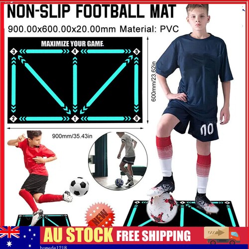 Football Training Mat Non Slip Kids Adults Dribble Training Carpet ...