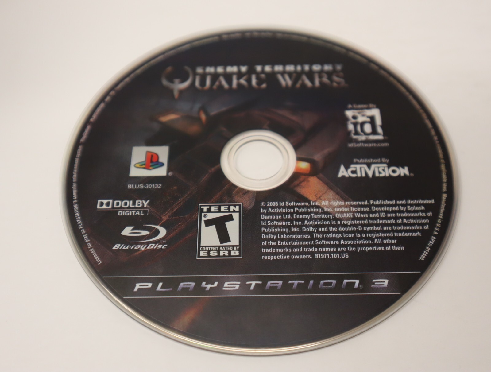 PS3 Enemy Territory: Quake Wars (PS3, 2008) Disc Only 47875819719| eBay