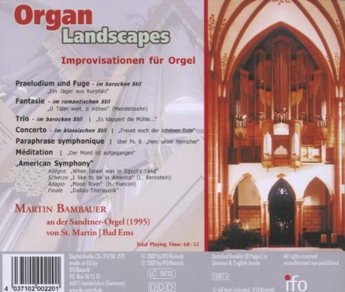 Martin Bambauer Organ Landscapes (CD) | eBay