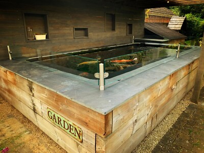 🐟Stainless Steel Koi Pond Jump Guard Kit Flat End Cap Mid, End & Corner ...