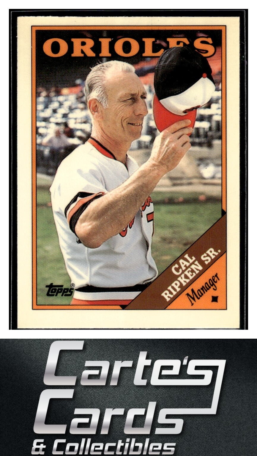 Cal Ripken Sr. 1988 Topps Tiffany #444 Baltimore Orioles Manager | eBay