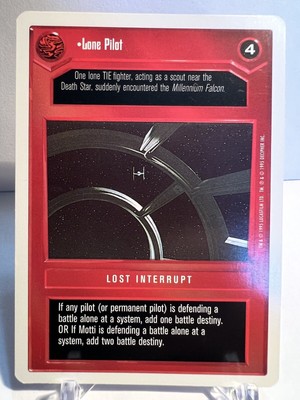 Star Wars SWCCG Lone Pilot Premiere DS White Border Decipher Near Mint | eBay