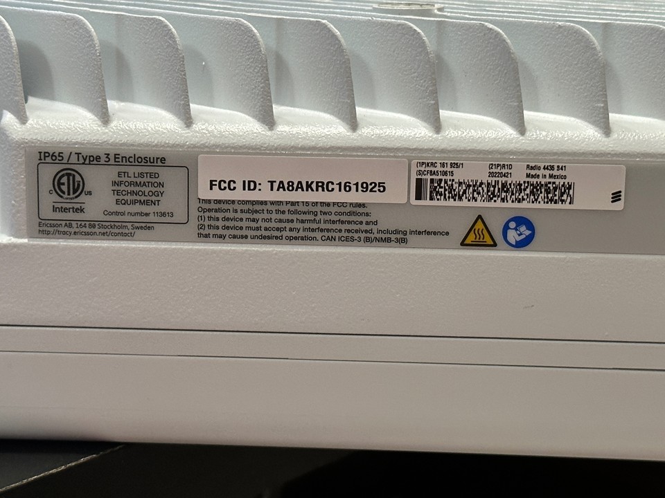 NEW Ericsson AIR KRC 161 925/1 5G Remote Radio Unit 4435 B41 | eBay