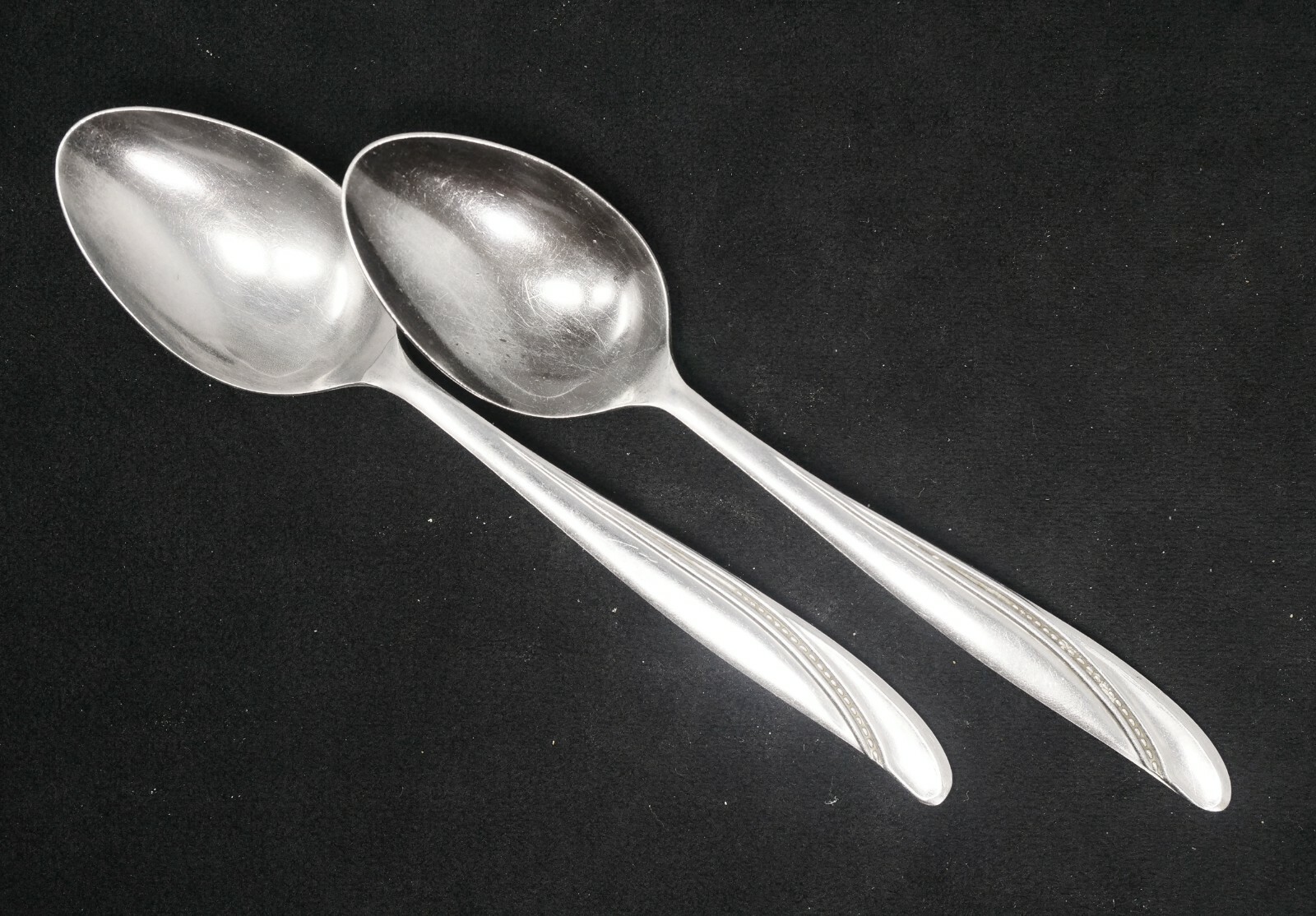 N.S. Co. Stainless NST20 Oval Soup Spoon set of 2. 7" Long. Bowls are ...