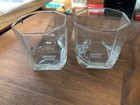 Set of 2 Vintage Absolut Vodka Rocks Glasses Octagonal Made in France ...