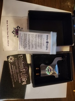 Bishop Rotary Tattoo Machine 2014 V6 4.2 Stroke Silver | eBay