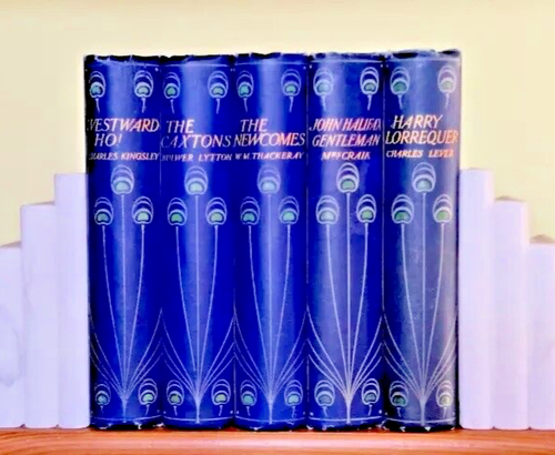 Collection of 5 Talwin Morris Art Nouveau Binding Gresham ca 1900 ...