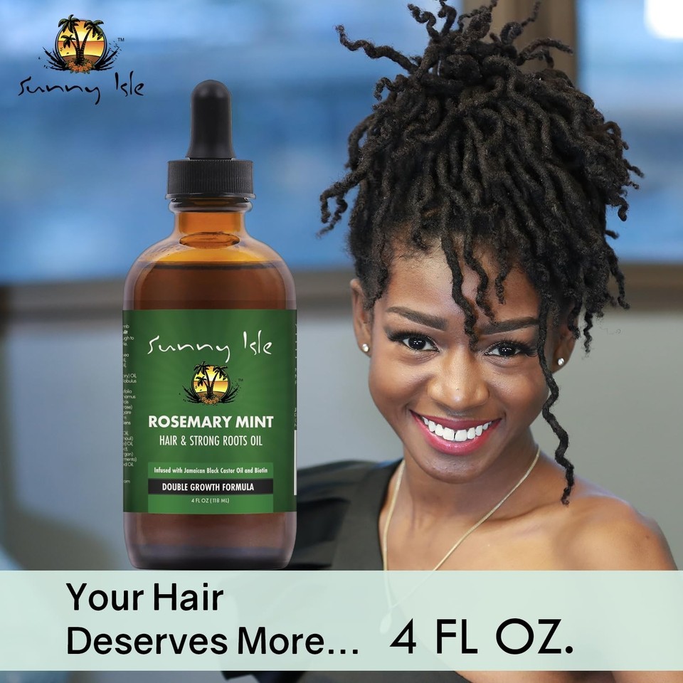 Sunny Isle Rosemary Mint Hair and Strong Roots Oil 4oz | eBay