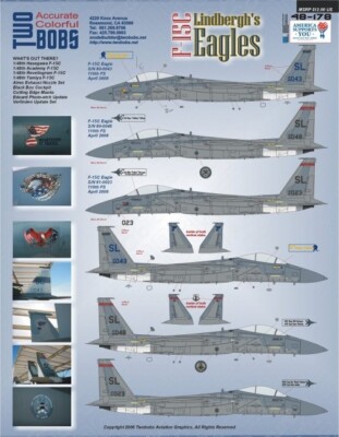TB48178 Two Bobs Decals 1:48 McDonnell Douglas F-15C Eagle "Lindberg's ...