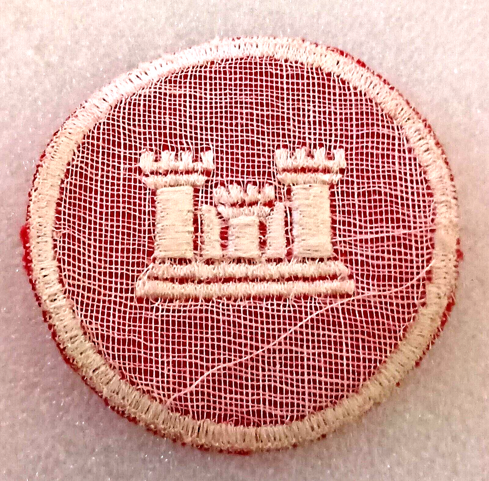 Vtg US United States Army Corp of Engineers Castle Insignia Patch NOS ...