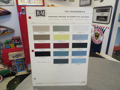PAINT COLOR REFERENCE COLOR CHIPS 1964 OLDSMOBILE COLORS | eBay