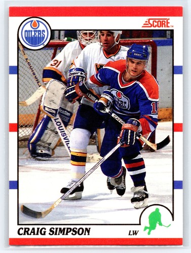1990 Score Canadian #58 Craig Simpson Hockey Edmonton Oilers | eBay