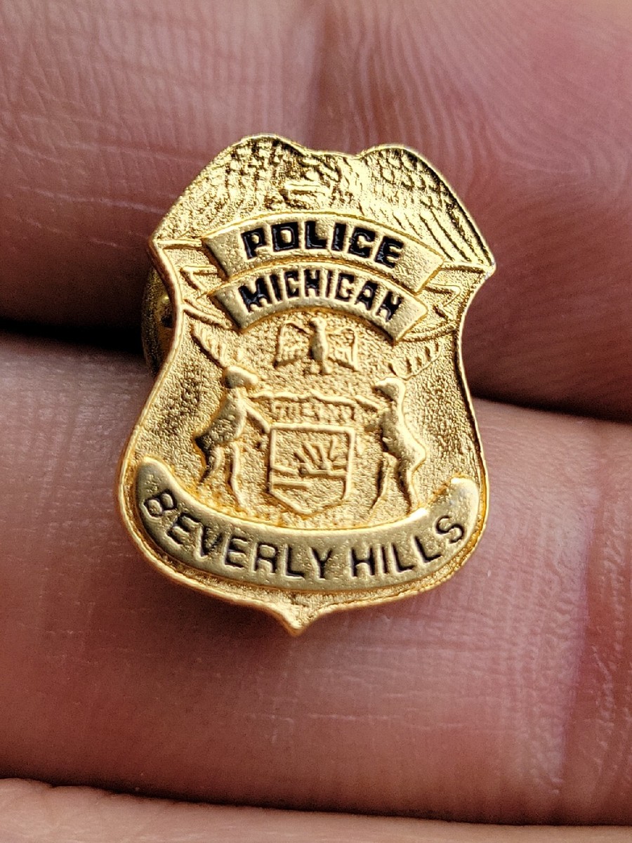 Michigan Police Hat Badge CHIEF Michigan Police Department Officer
