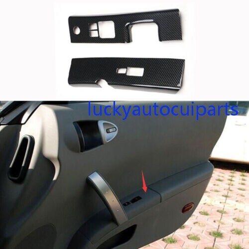 Carbon Fiber Window Lift Panel Switch Cover Trim 2pcs For Nissan 350Z ...