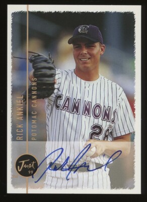 1999 Just Minors Auto Rick Ankiel (Potomac Cannons) Rookie Auto RC | eBay
