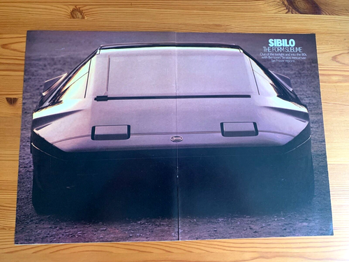 RARE Modern Classic LANCIA SIBILO CONCEPT FRAMEABLE CAR ADVERT WALL ART ...