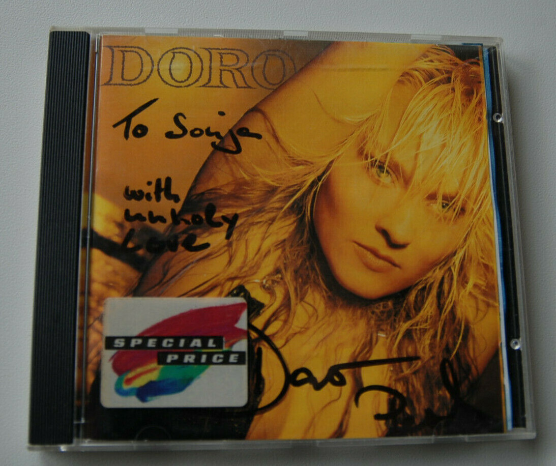 DORO CD 1990 Original Autogramm "with unholy love" | eBay.de
