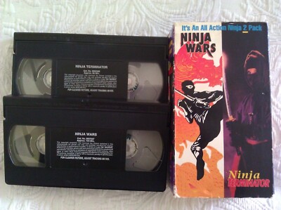 Ninja Wars / Ninja Terminator 2 Pack VHS '80s Era Cult Classic Martial ...