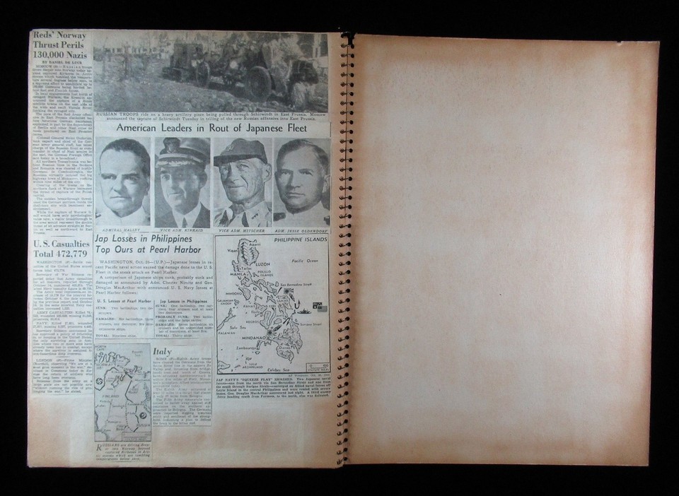 Vintage 1939 Superman Scrapbook Comic Book Cover #2 - WW2 Military ...