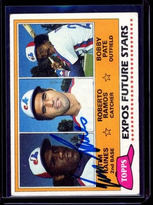 1981 Topps Tim Raines HOF Rookie Auto Autographed Signed #479 | eBay