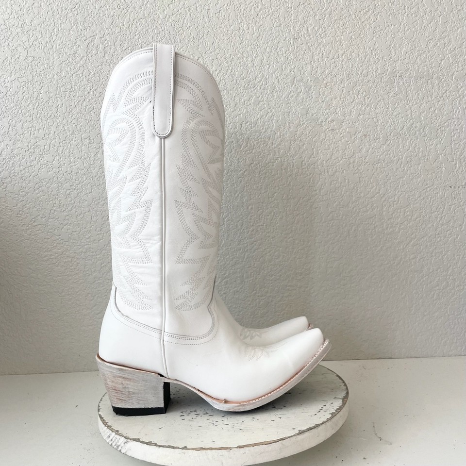 Lane MEGAN MORONEY Cowboy Boots Smokeshow Womens 10 White Western ...