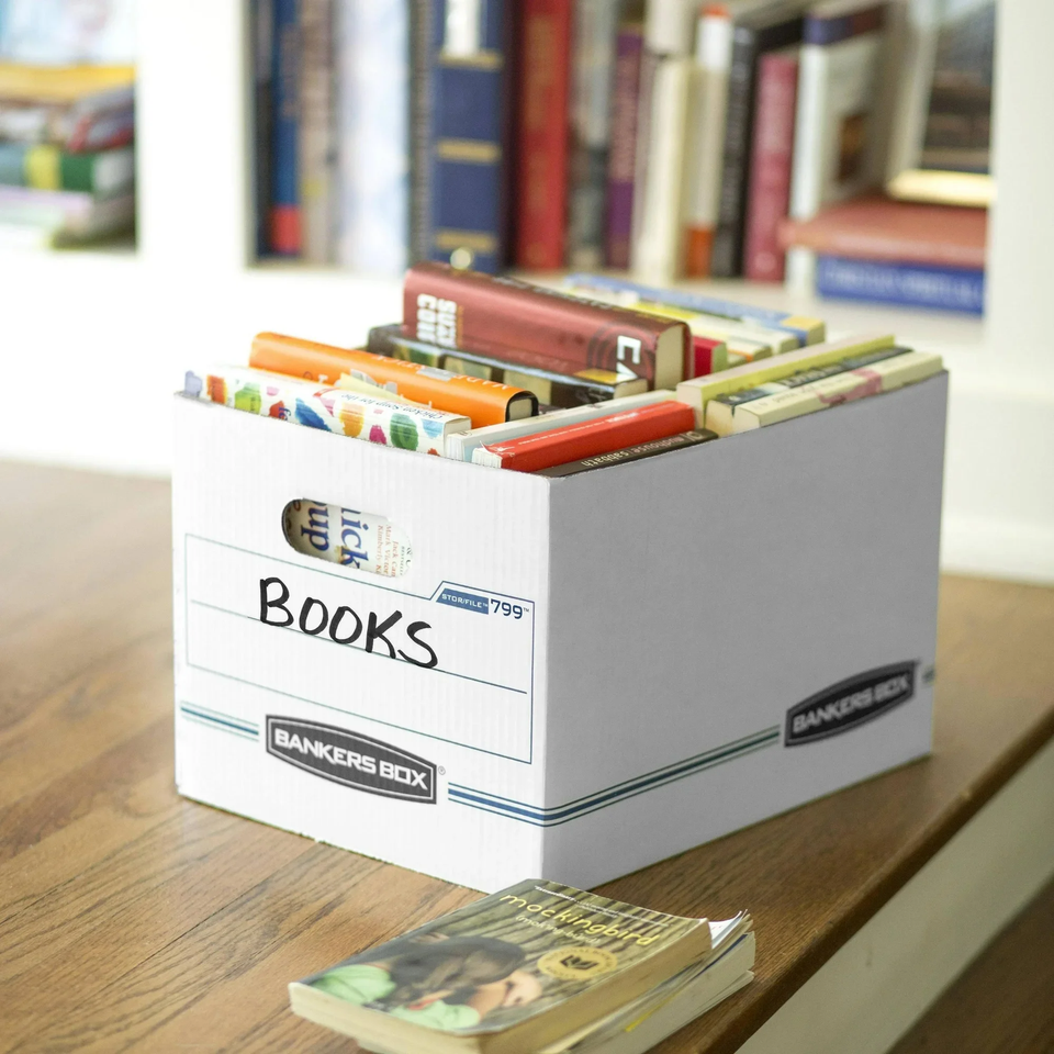 Bankers Box Basic Duty Letter/Legal File Storage Box with Lids, 10 Pack ...