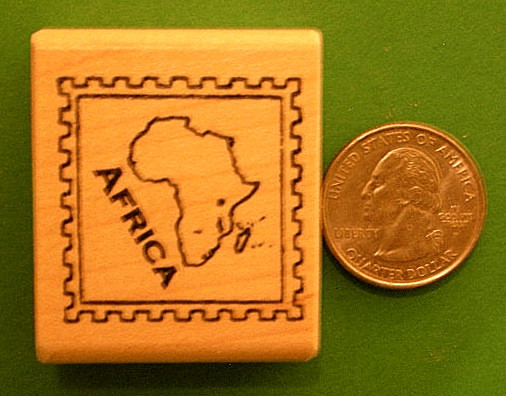 Country and Continent Passport Stamp Frame Rubber Stamps, wood mtd ...