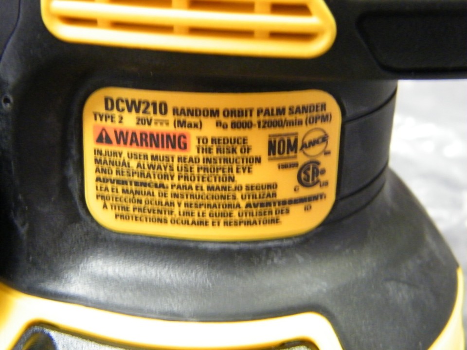 DEWALT 20V MAX Orbital Sander, Tool Only DCW210 ** BRAND NEW FREE SHIP ...