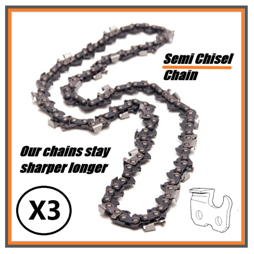 3 x Chainsaw Chains Fit Stihl Model MS211 Miniboss, Ms211 C-BE 16 Inch ...