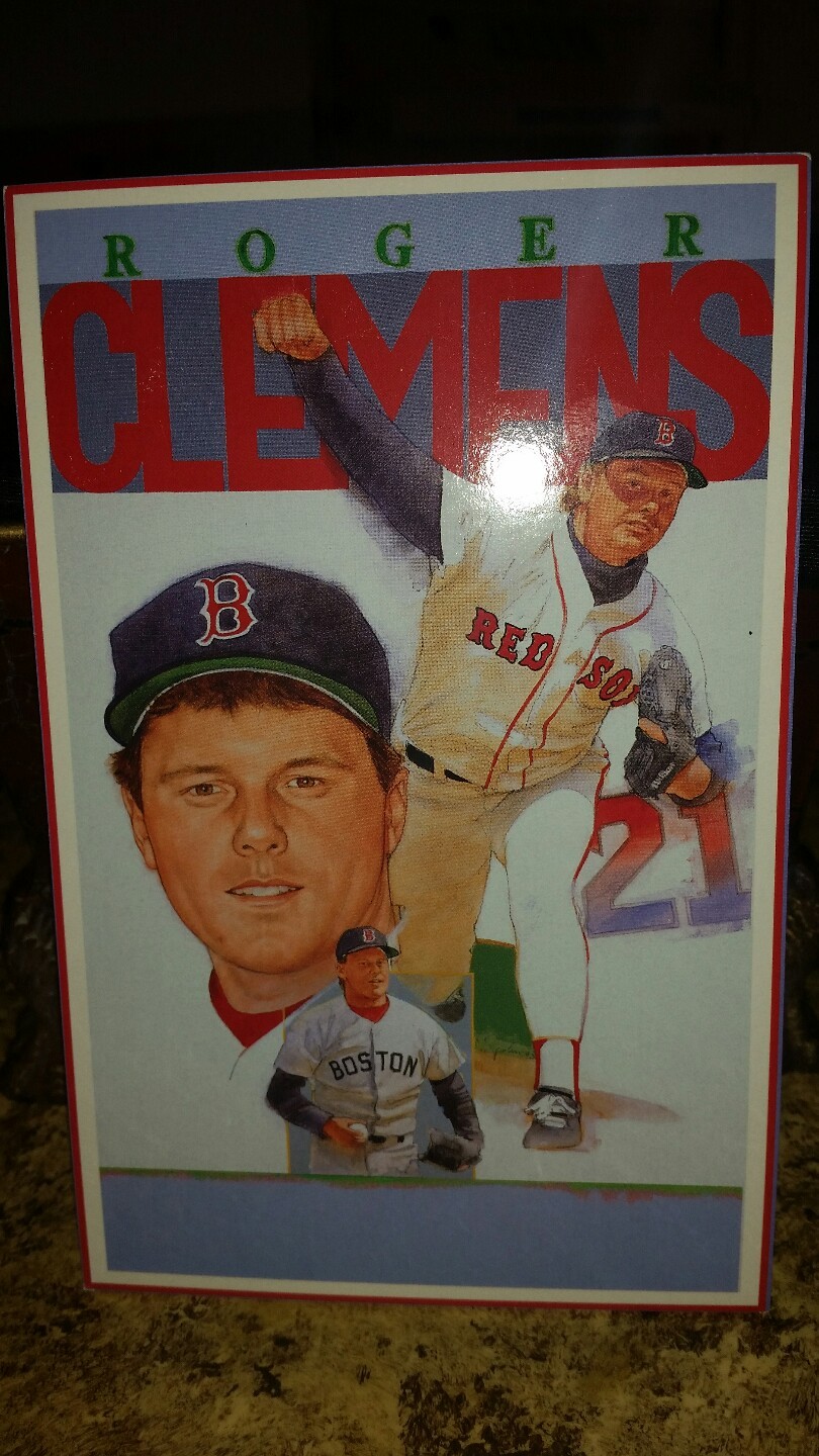 1992 Roger Clemens Allan Kaye's Sports Cards Portrait Card Large Giant ...