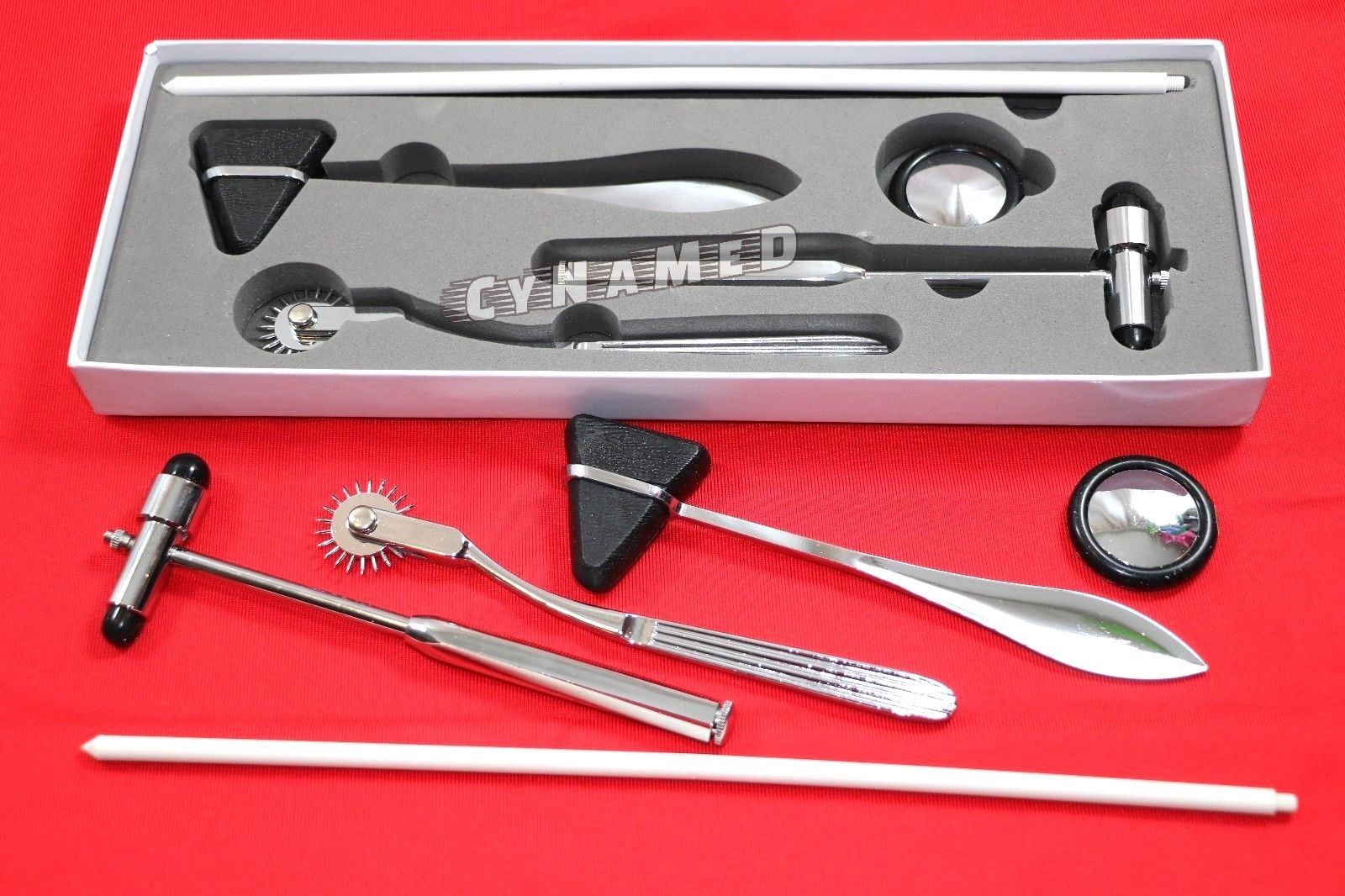 9 PCS Reflex Hammer Set-Pinwheel-Taylor Babinski, Queen Square, & Buck ...