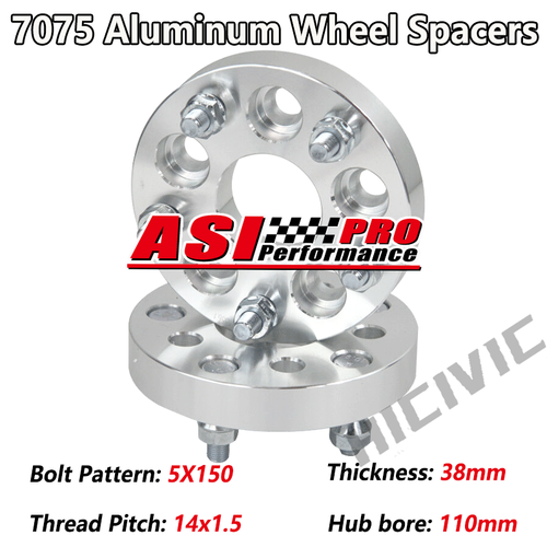 2pcs 38mm 5X150 Wheel Spacers For Landcruiser 100 105 200 205 70 76 78 ...