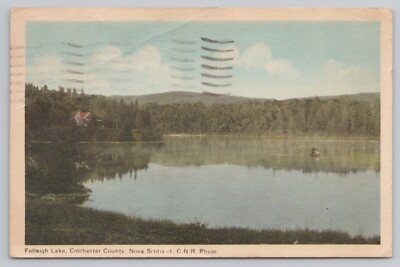 Postcard Canada Folleigh Lake Colchester County Nova Scotia Boat ...