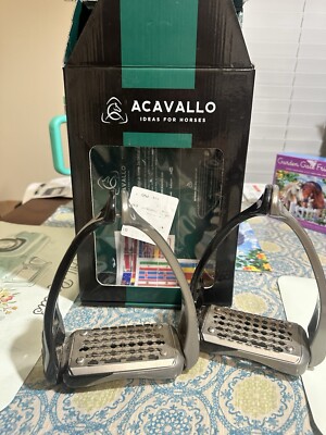 Acavallo Opera Stirrups - Composite with Stainless Tread - BLACK ...