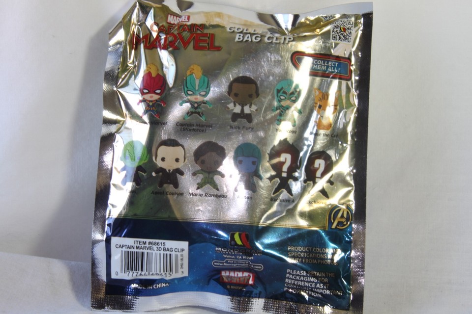 Disney Bag Clip (new) COLLECTORS BAG CLIP - CAPTAIN MARVEL - 3+ | eBay