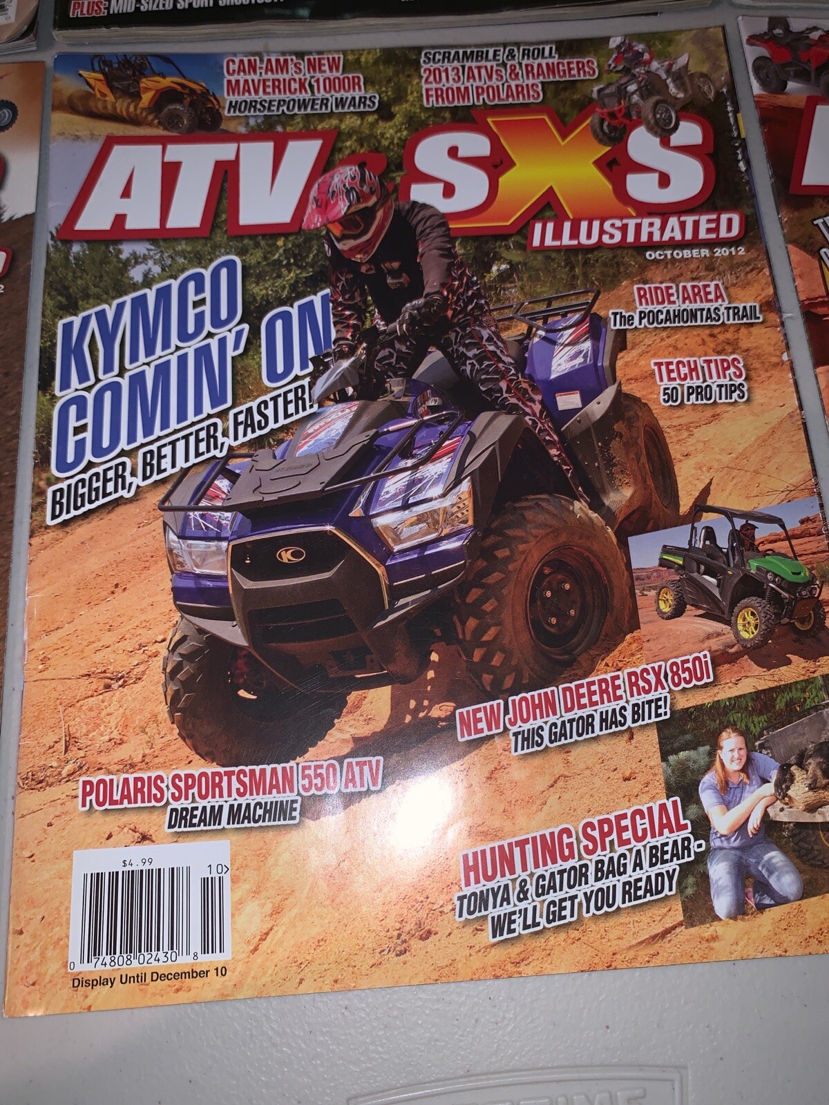 Lot Of 6 ATV & SXS Magazines 2010 2012 2013 Honda Polaris Arctic Cat ...