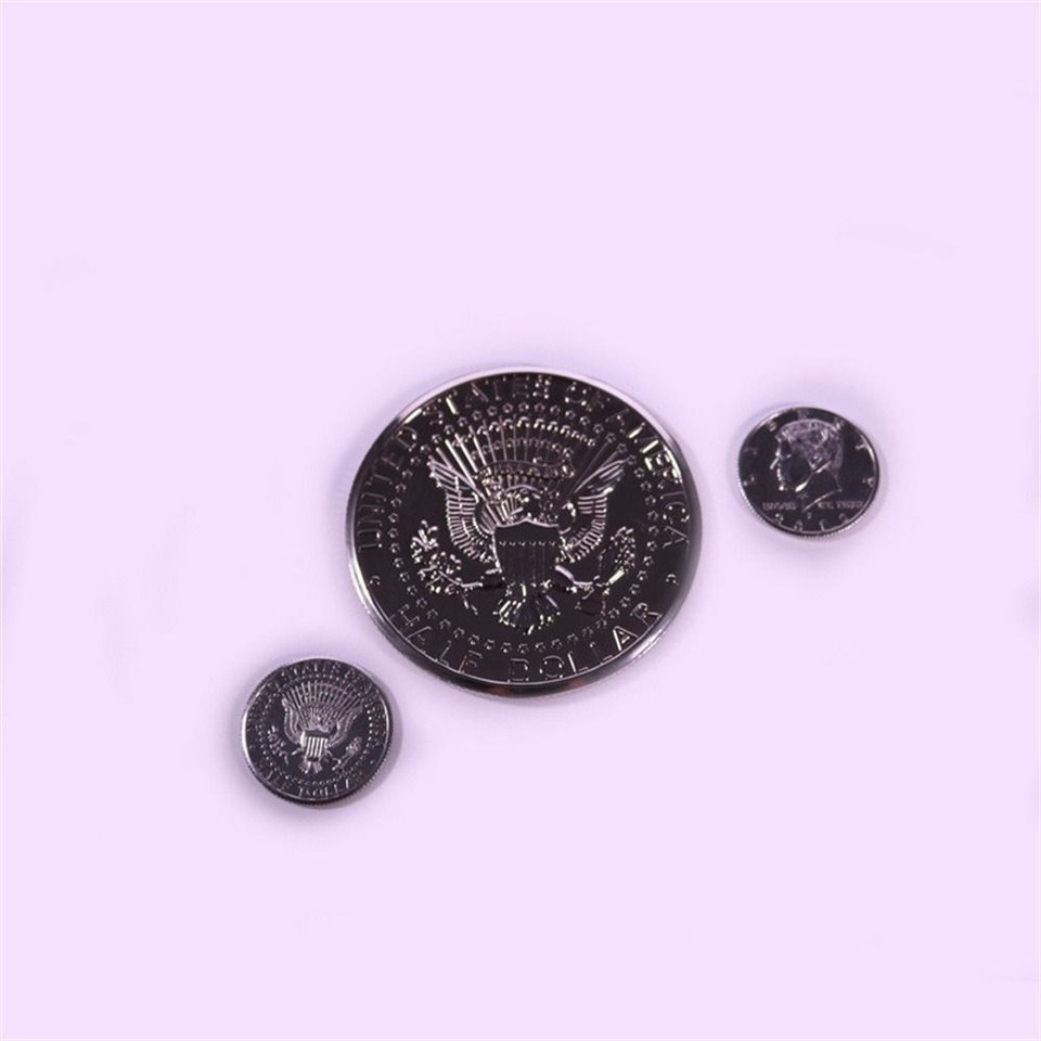 Magic Props Jumbo Coin Magic Tricks 3 Inches Coin Magic Coin Close Up ...