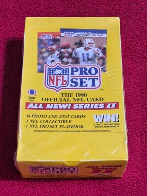 1990 Official NFL Pro Set Football Cards Series II Trading Cards Box ...