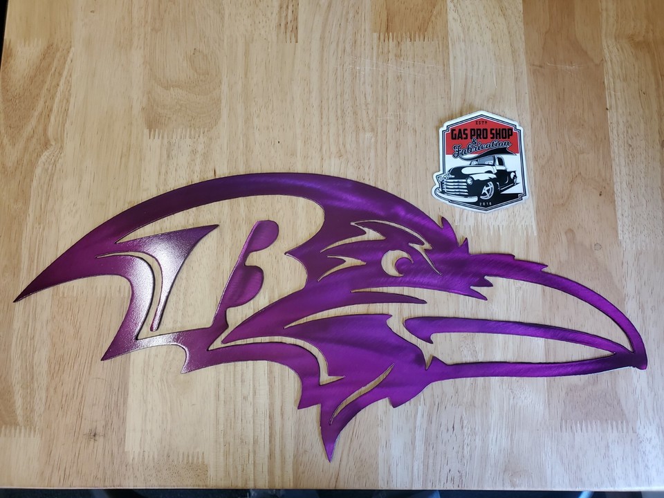 Ravens Logo Metal Wall Art Plasma Cut Gift Idea Man Cave | eBay
