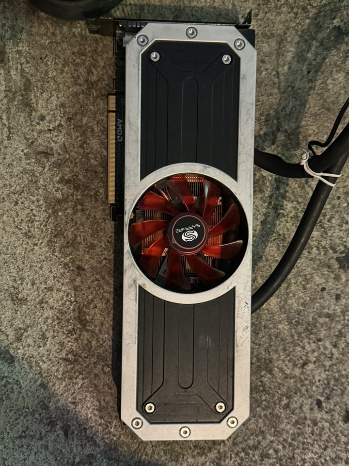 Sapphire Radeon R9 295x2 8GB GDDR5 PCI-E 3.0 Dual GPU Factory Water ...