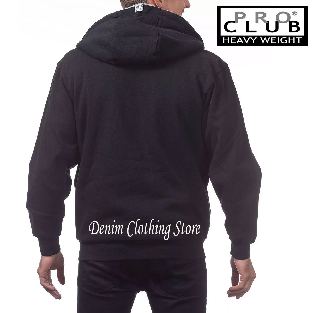 Pro Club Pile Full Zip Up Hoodie Heavyweight Thick Jacket Sweatshirts ...