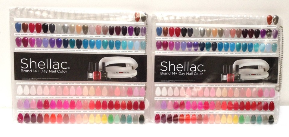 CND Painted Color Chart Nail Palette -102-Colour Sampler-Lot of 2+2 ...