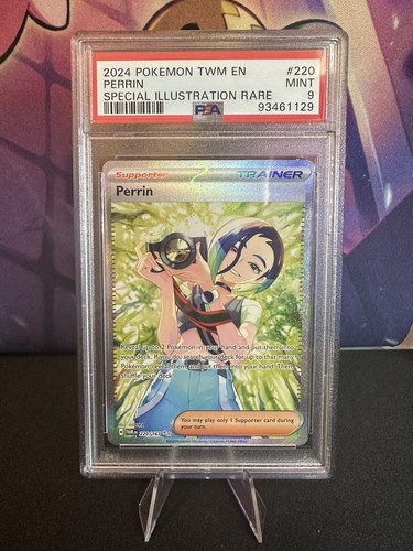 PSA 9 Mint 2024 Pokemon Twilight Masquerade Perrin Full Art SIR 220 | eBay