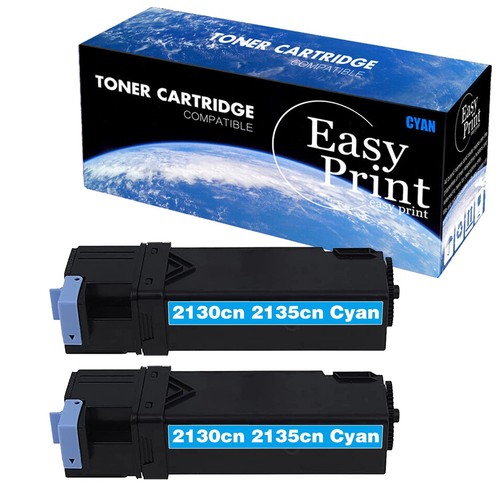 2PK DE2135 2135 Toner Cartridge 2130 2135 Laser Printer CYAN | eBay